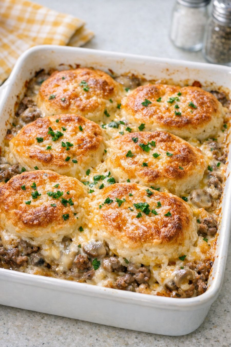 Scatter biscuits and these 2 ingredients over beef for a baked dinner I ...