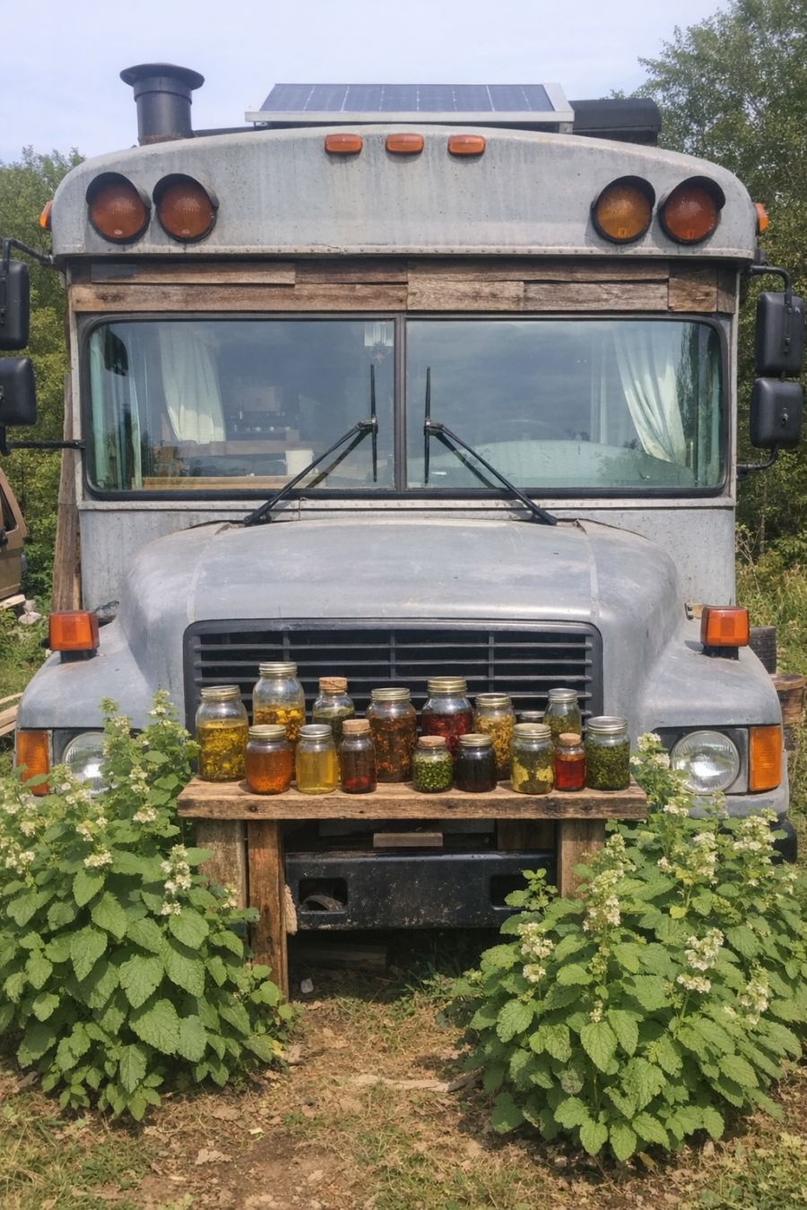 Step inside this stunning off-grid converted bus nestled in a summer ...
