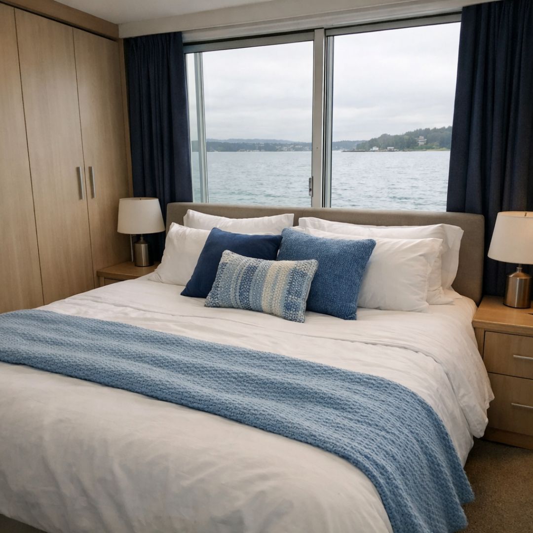 Take a peek inside this barrier-free tidewater houseboat. You won't ...