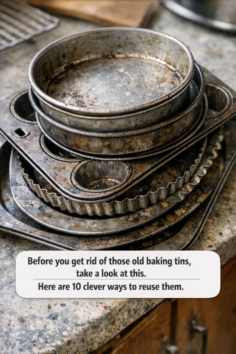 Before you get rid of those old baking tins, take a look at this. Here ...