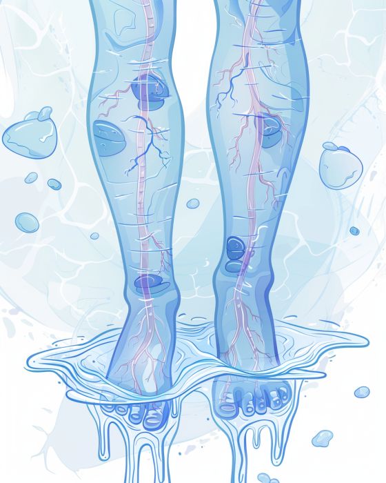 When I drink water, my legs swell. What's going on?