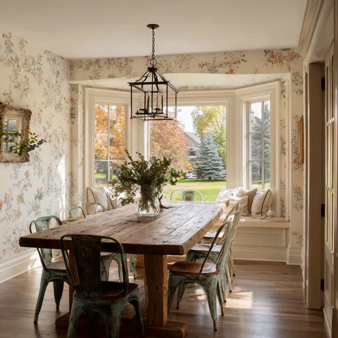 Tour this quaint white cottage with picturesque garden. The interior is ...