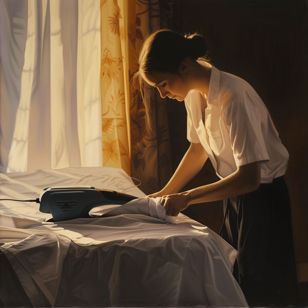 At a weekend stay with a friend, I was surprised to see them ironing ...