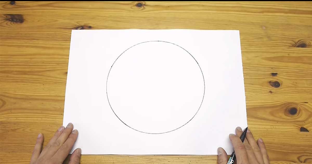 Simple Trick Shows How To Draw A Perfect Freehand Circle Easily | SF Globe