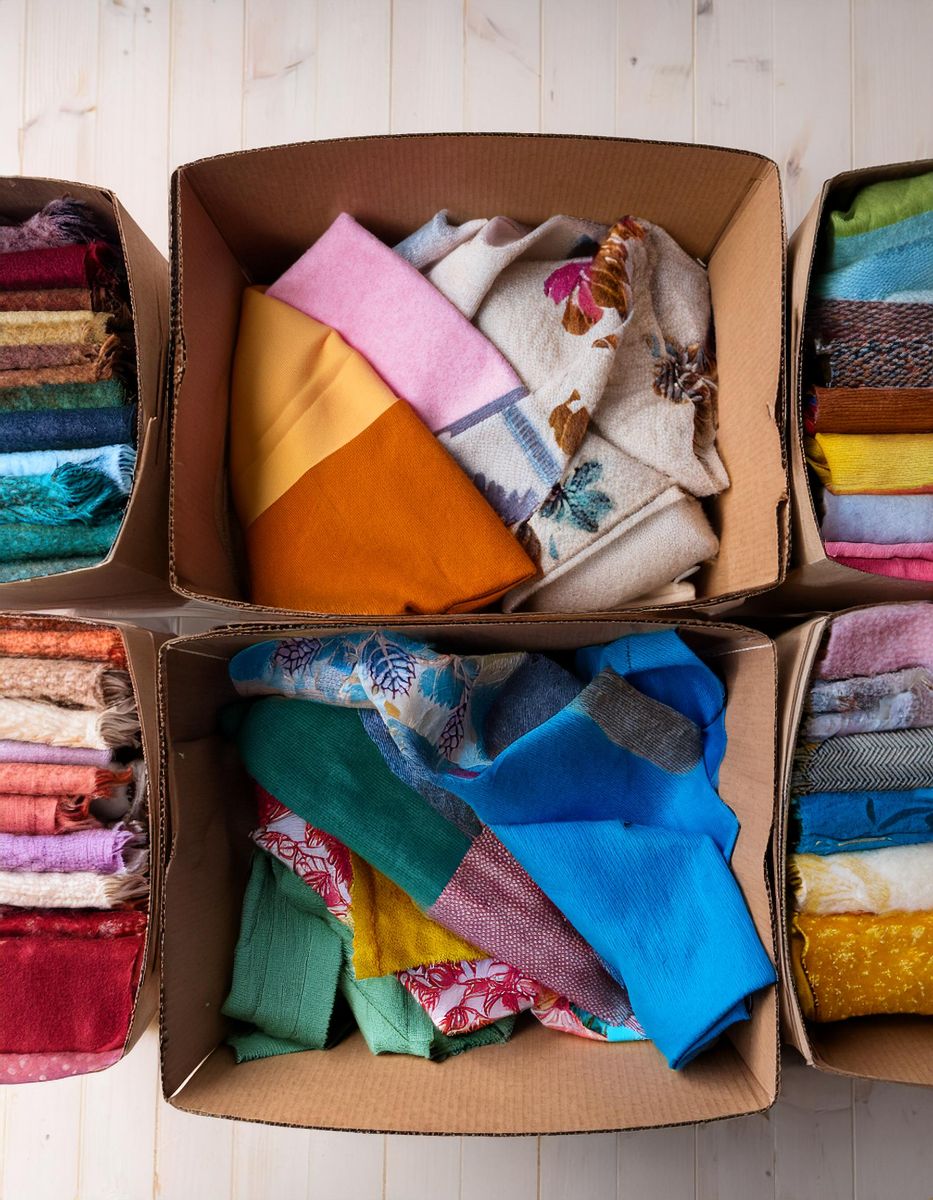 Lady had a drawer full of fabric scraps. Instead of wasting them, she ...