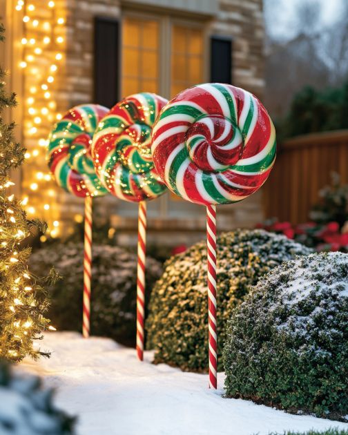 Lady uses a PVC pipe, pool noodle, and ribbon. She makes best Christmas ...