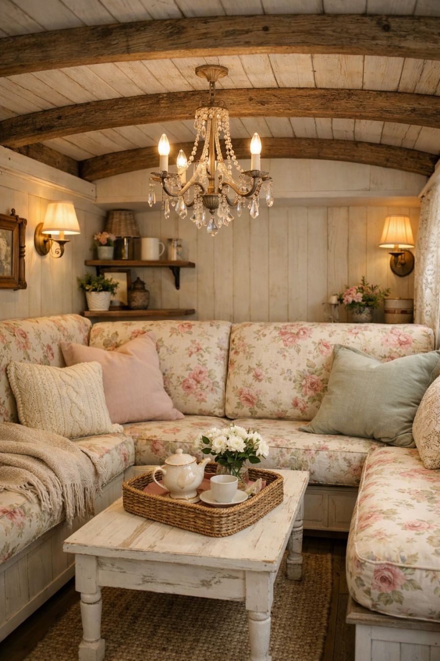 Step on into this rustic-meets-cottage converted bus made from a school ...