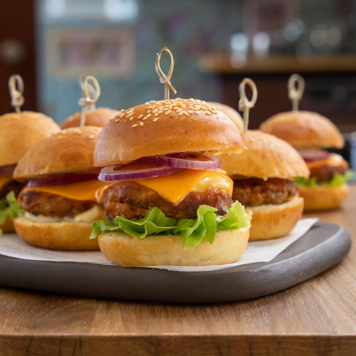 At every important game match, my sister makes a big batch of sliders ...