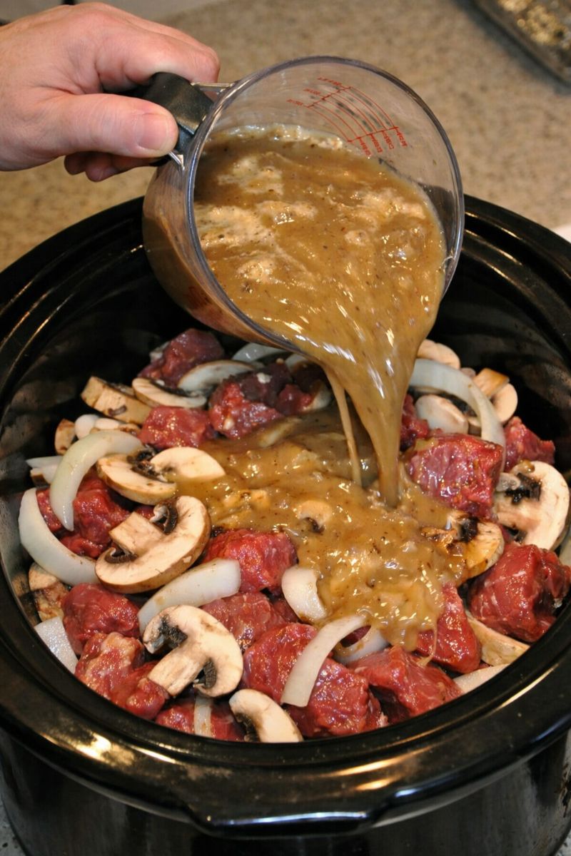 Stir this 1 savory mixture into a slow cooker for a weeknight meal that ...