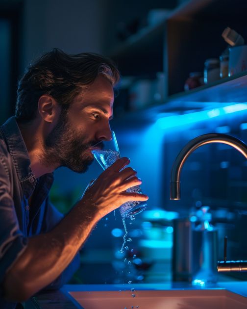 My husband drinks bathroom tap water at night because he's too lazy to ...